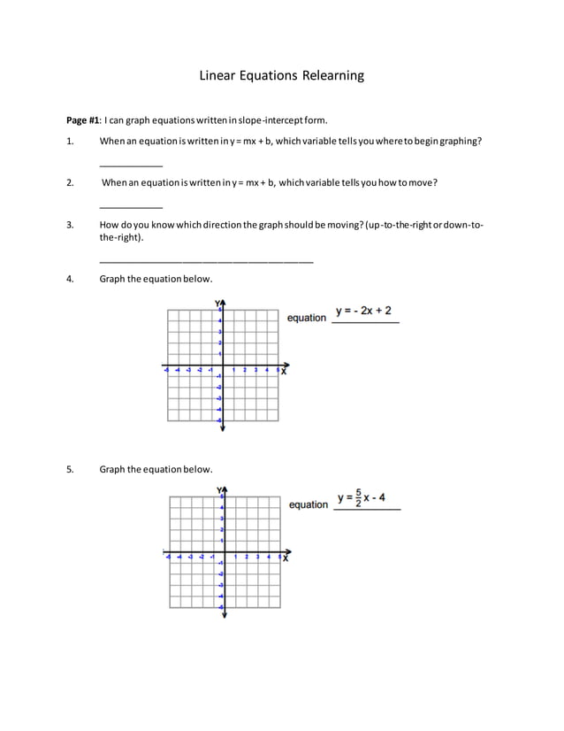 3r linear equations relearning | PDF