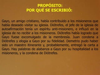 3ra pistola de san juan apóstol 12345677 | PPTX