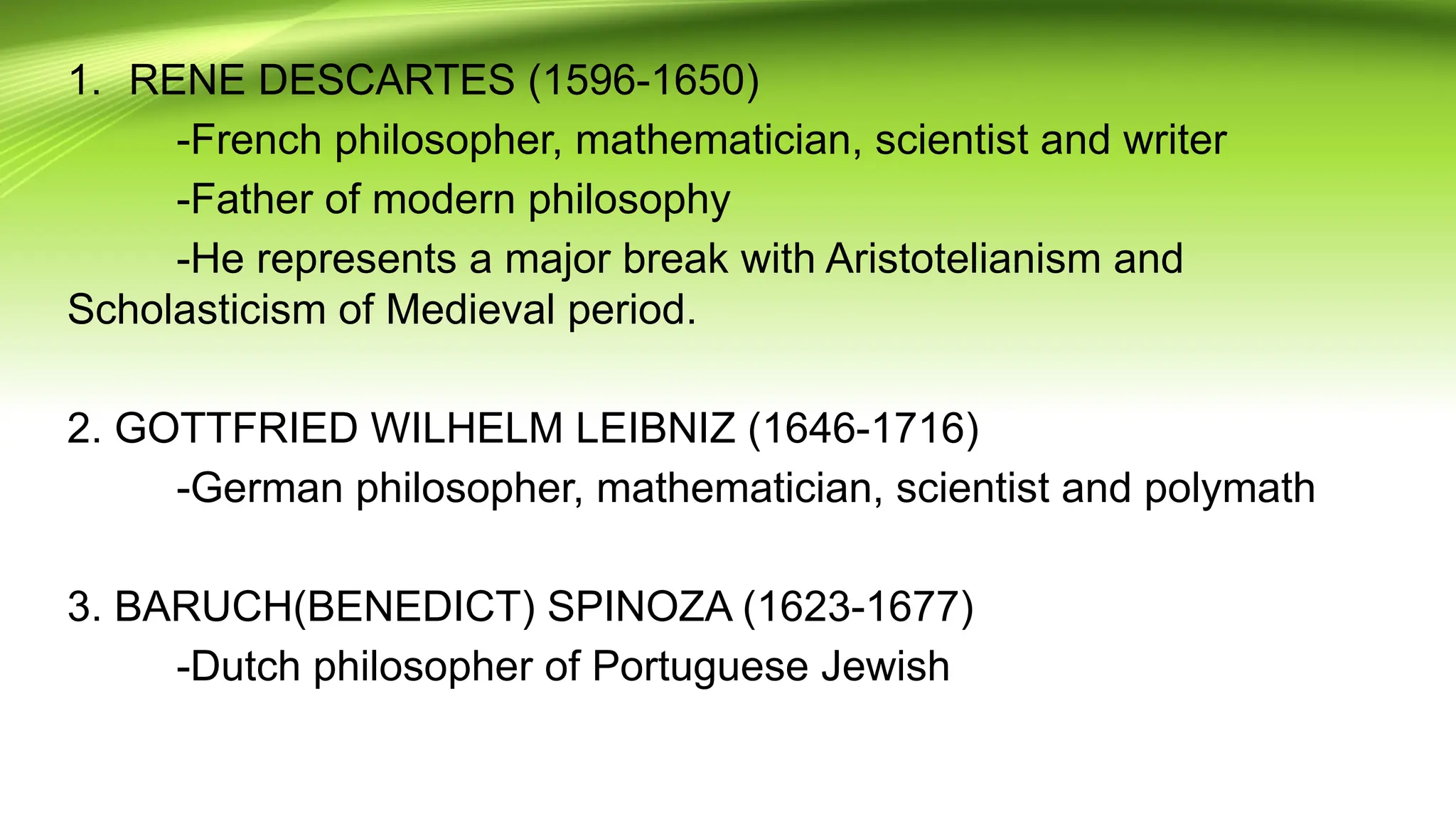 Presentation on Rationalism Theory of Education | PPTX