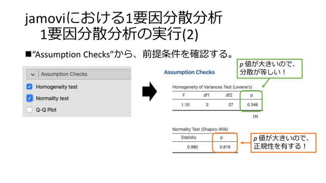 jamoviによるデータ分析(3)：分散分析 | PPTX
