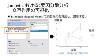 jamoviによるデータ分析(3)：分散分析 | PPTX