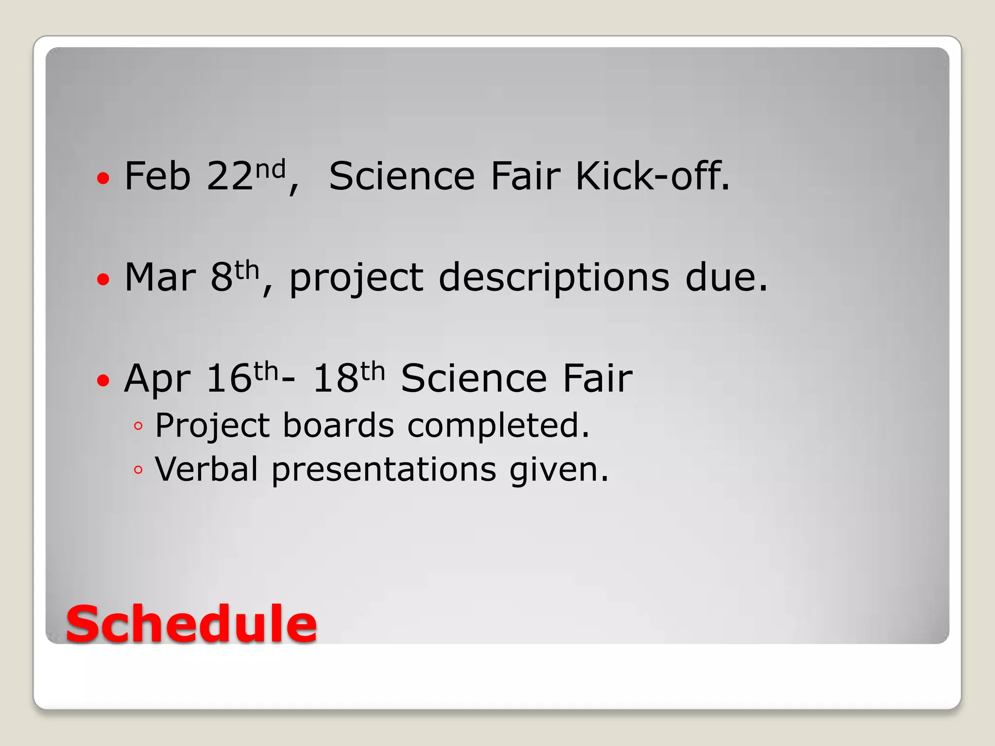 3rd 4th grade science fair presentation | PPTX