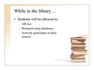 3rd 5th library rules | PPTX