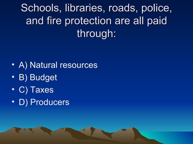 3rd Grade Economics Quiz 1 | PPT
