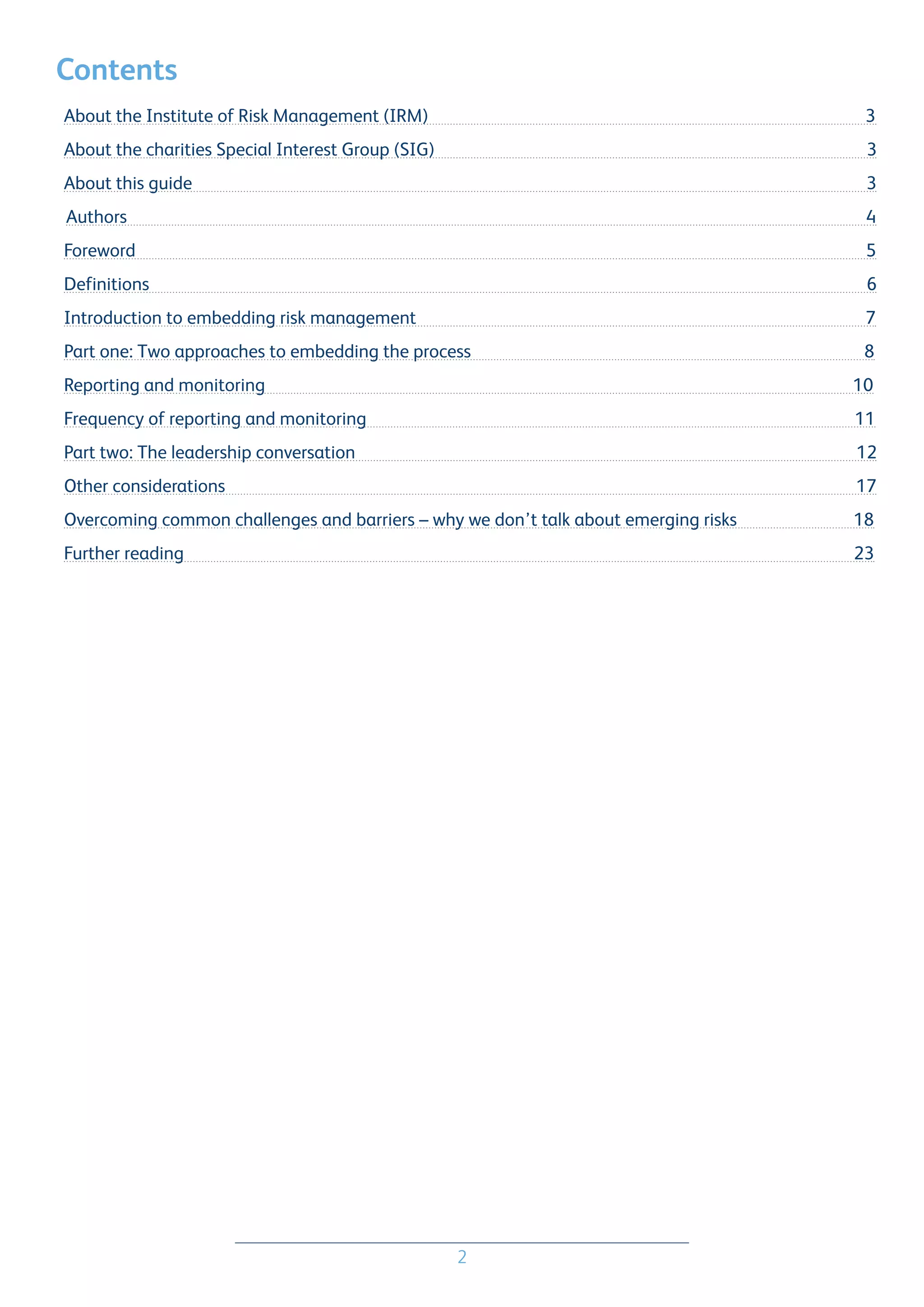 How to embed emerging risk identification and management IRMindia ...