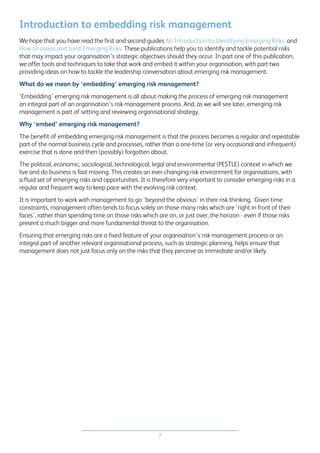 How to embed emerging risk identification and management IRMindia ...
