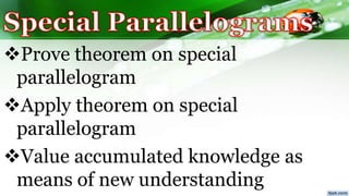 l.4 special parallelogram | PPTX | Physics | Science