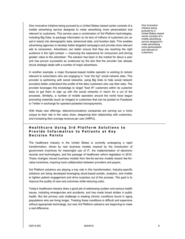 3rd platform | PDF | Cloud Computing | Internet
