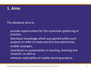 Mo-LeaP – The mobile learning projects database | PPT