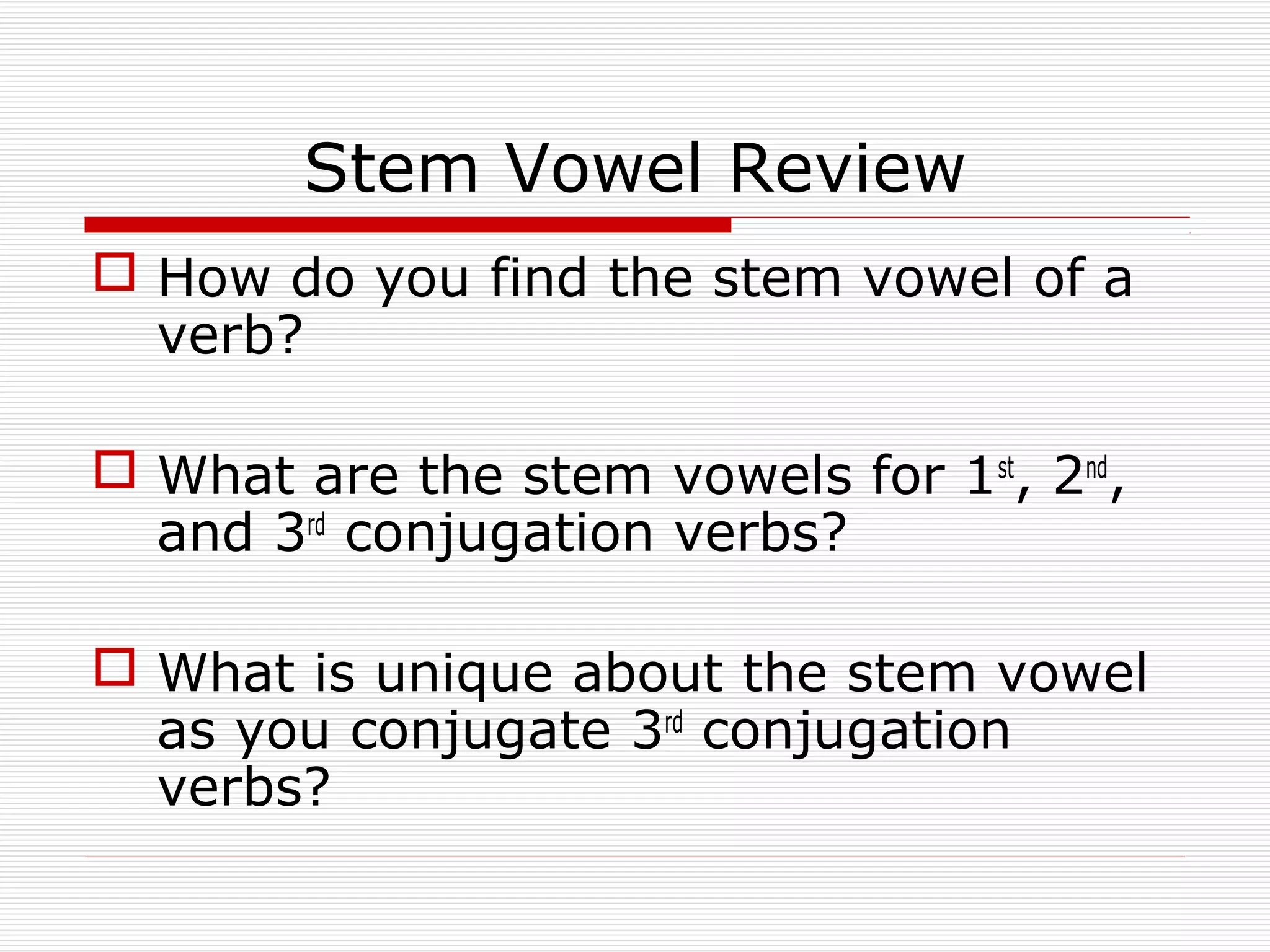 3rd and 4th conjug. latin | PPT