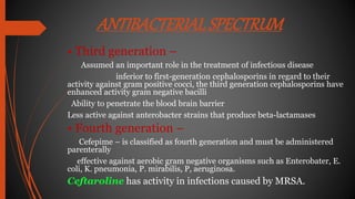 3 rd and 4th generation cephalosporins | PPTX | Digestive Disorders ...