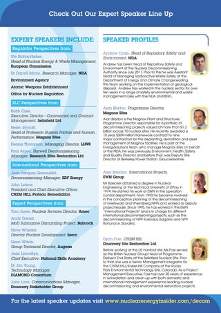 3rd Annual Nuclear Decommissioning Conference | PDF | Environmental ...