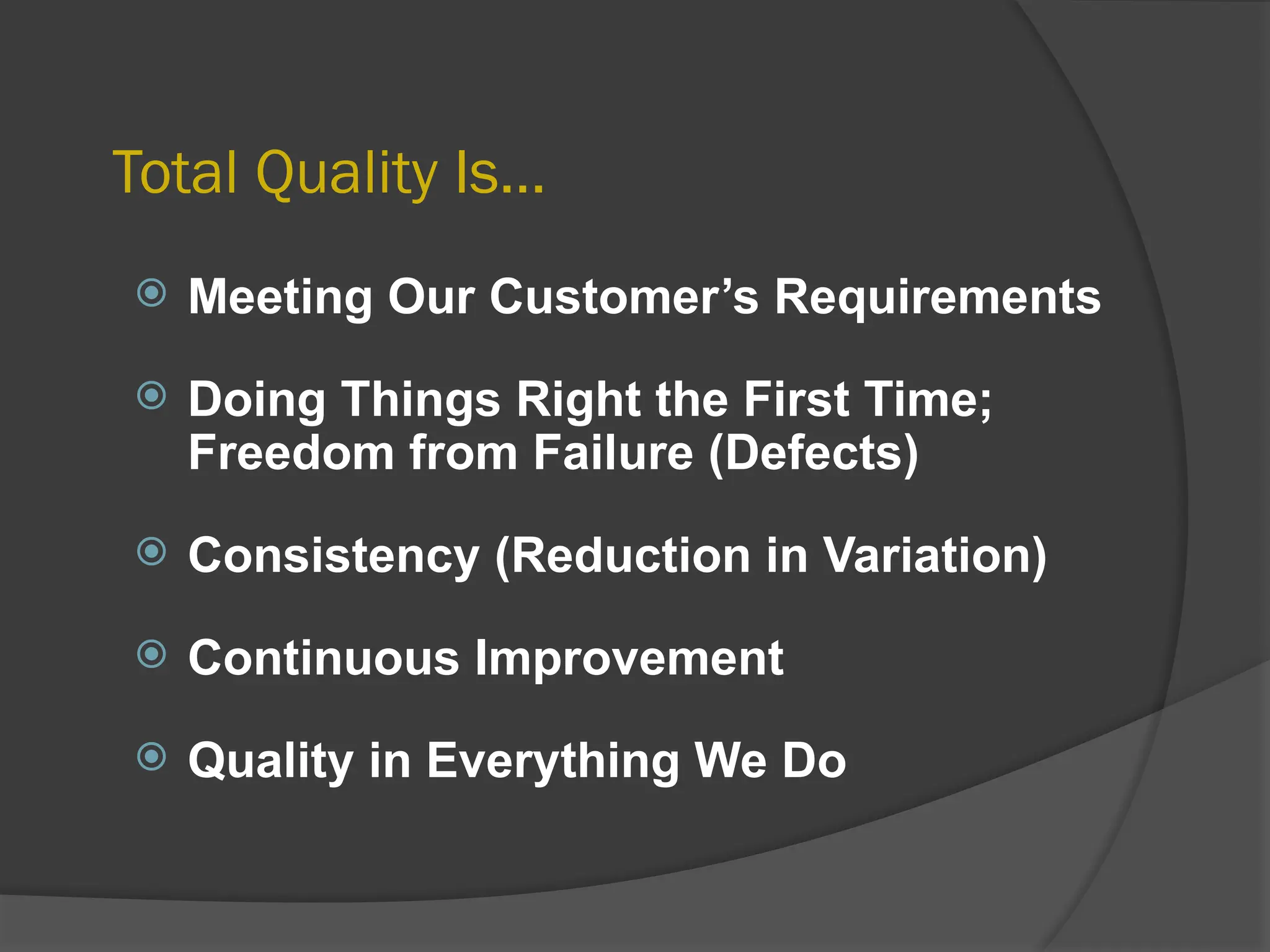 3rd Basics of TQM - Use it for basic knowledge | PPT