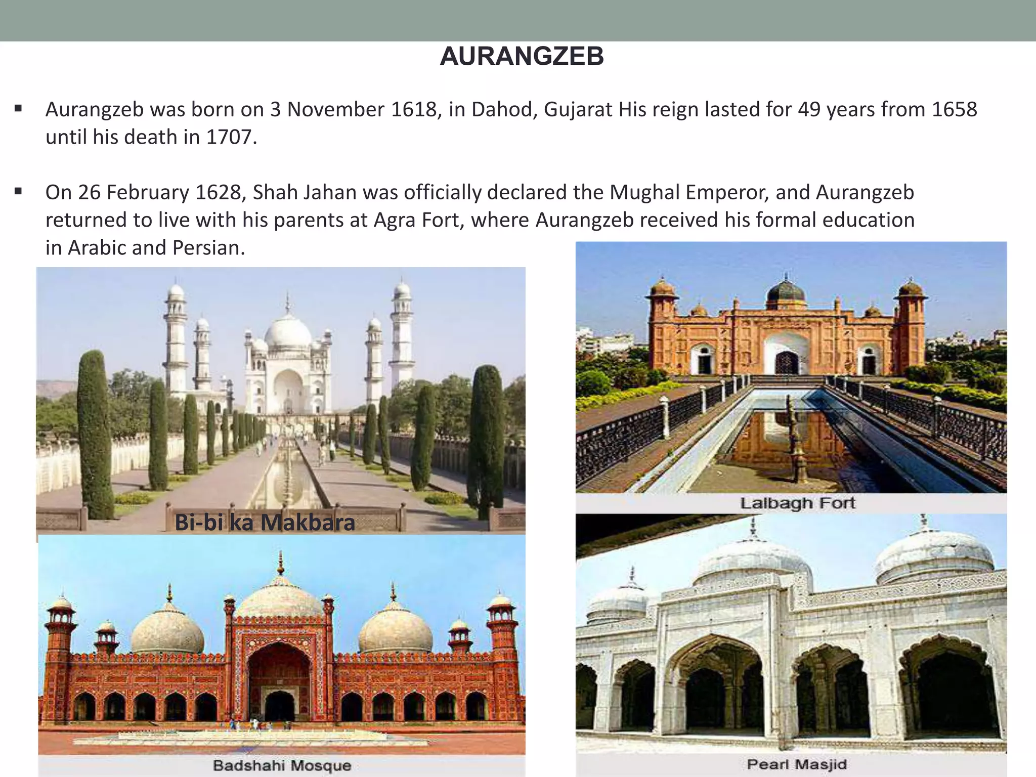 Development of the Mughal architecture under the different rulers | PPTX