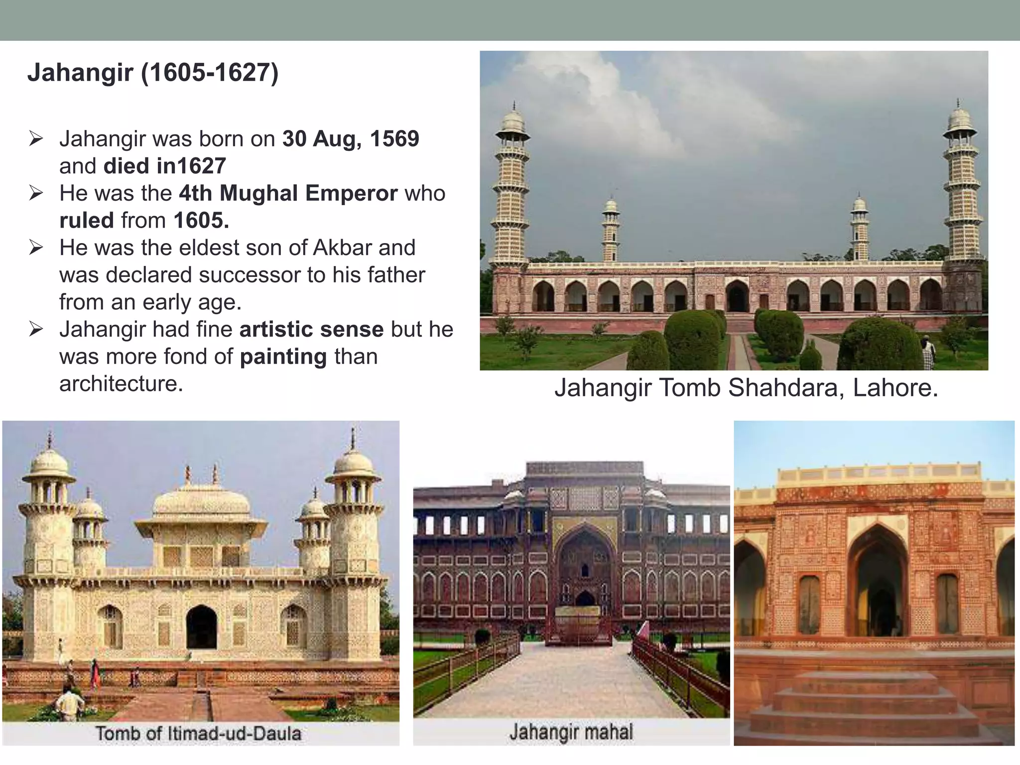 Development of the Mughal architecture under the different rulers | PPTX