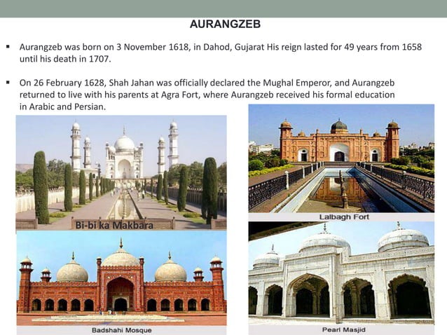Development of the Mughal architecture under the different rulers ...