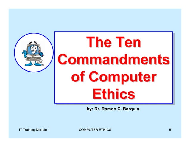 3 Rd Computer Ethics | PDF