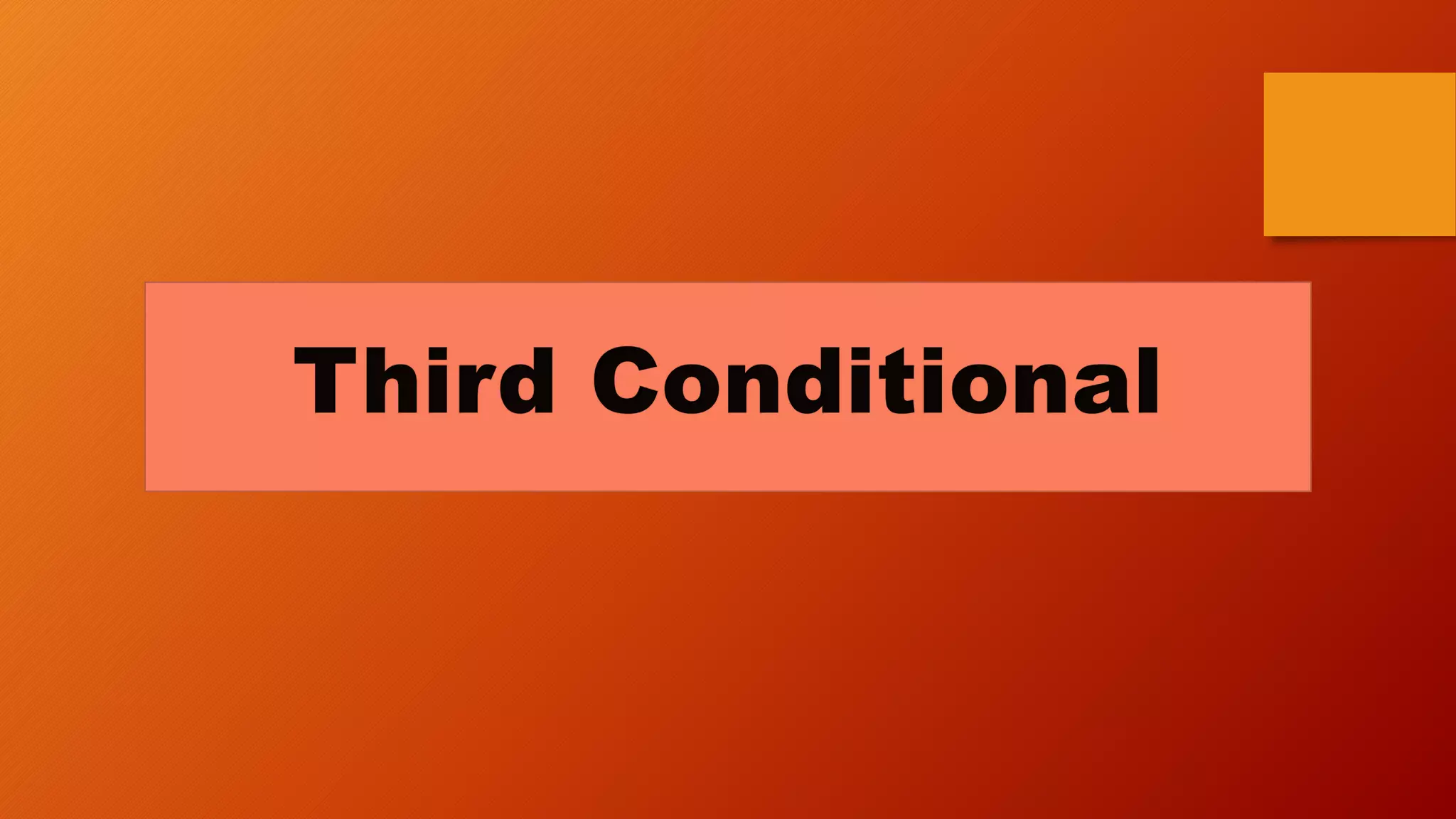 3rd conditional | PPT