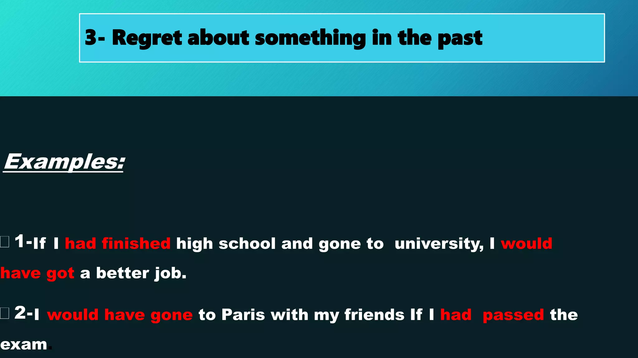 3rd conditional | PPT