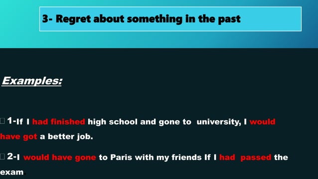 3rd conditional | PPT