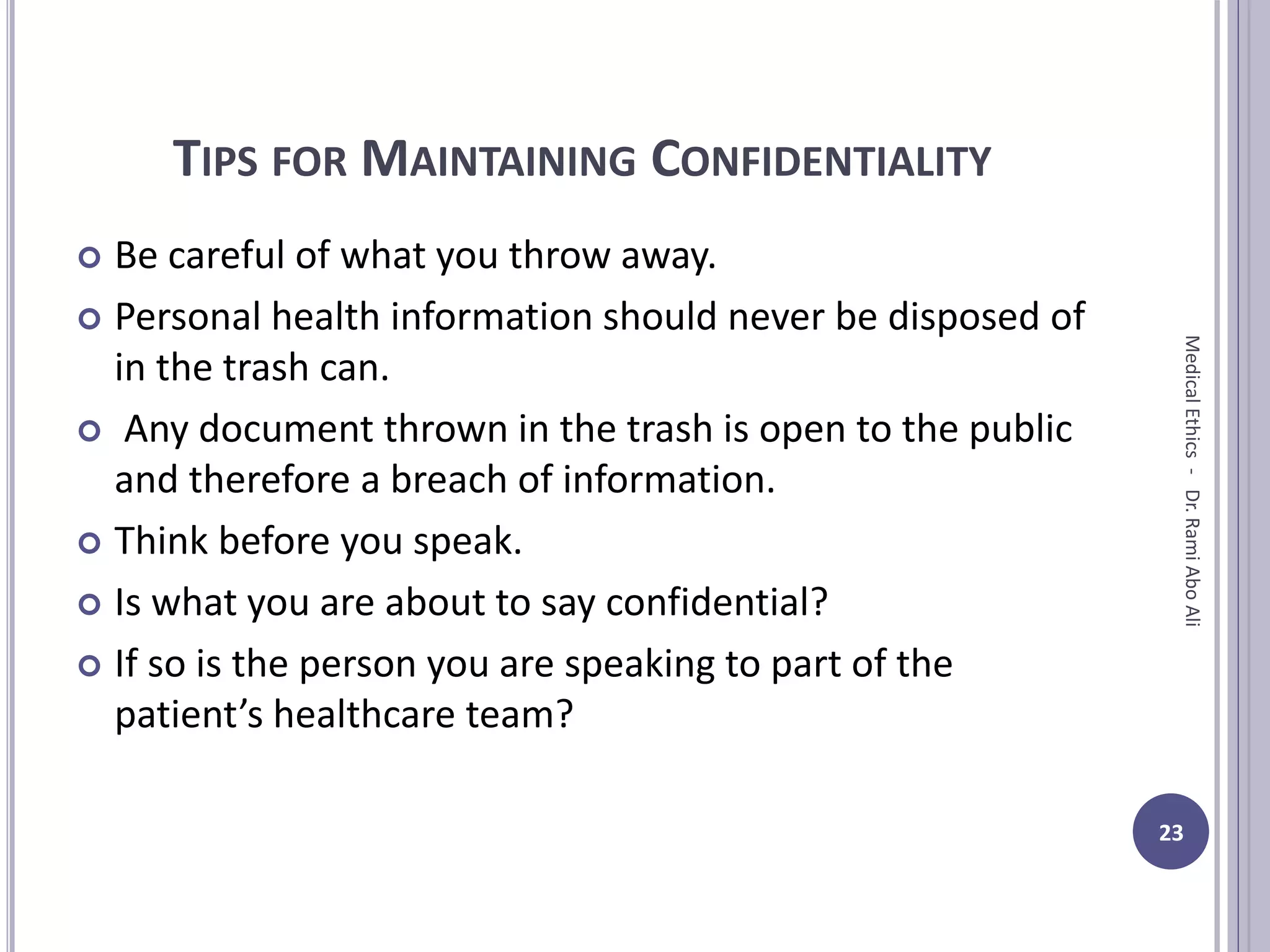 Confidentiality | PPTX