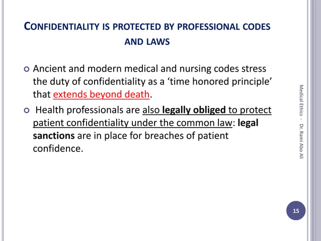 Confidentiality | PPTX | Health Insurance | Insurance