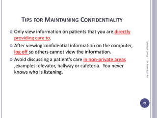 Confidentiality | PPTX