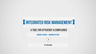 Integrated Risk Management | PDF