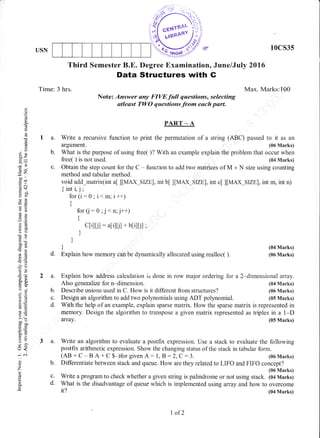3rd Semester (June-2016) Computer Science and Information Science ...