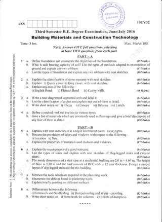 3rd Semester (July-2016) Civil Engineering Question Paper | PDF