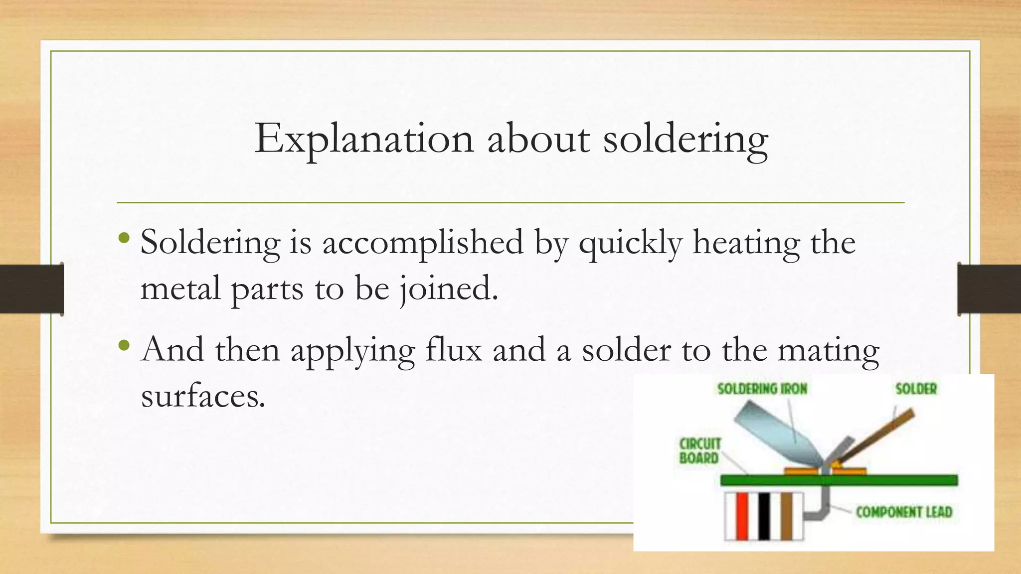 Proper Soldering process | PPTX | Chemistry | Science