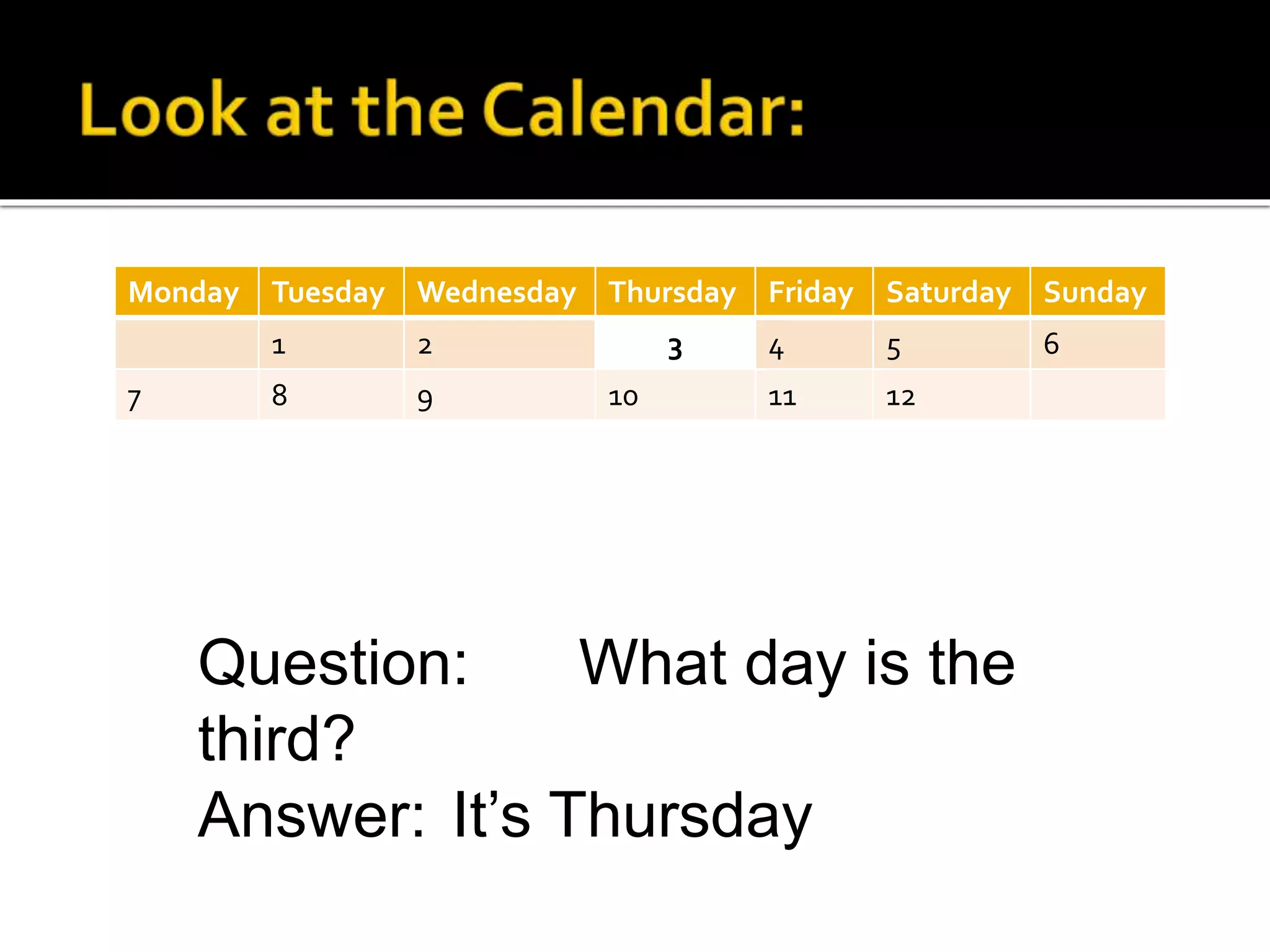 3rd day is wednesday.ppt