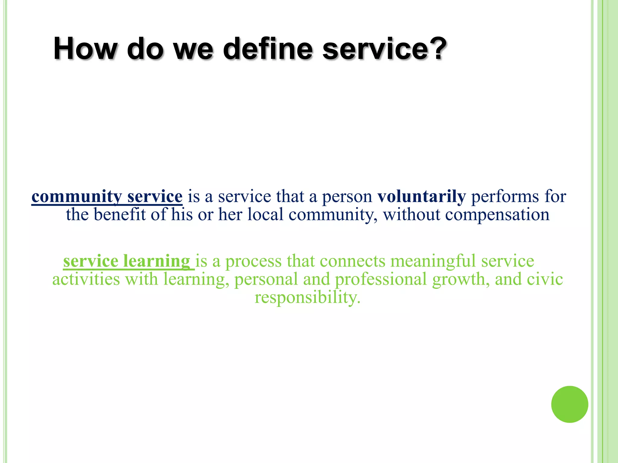 10/16/12 Community Service | PPTX