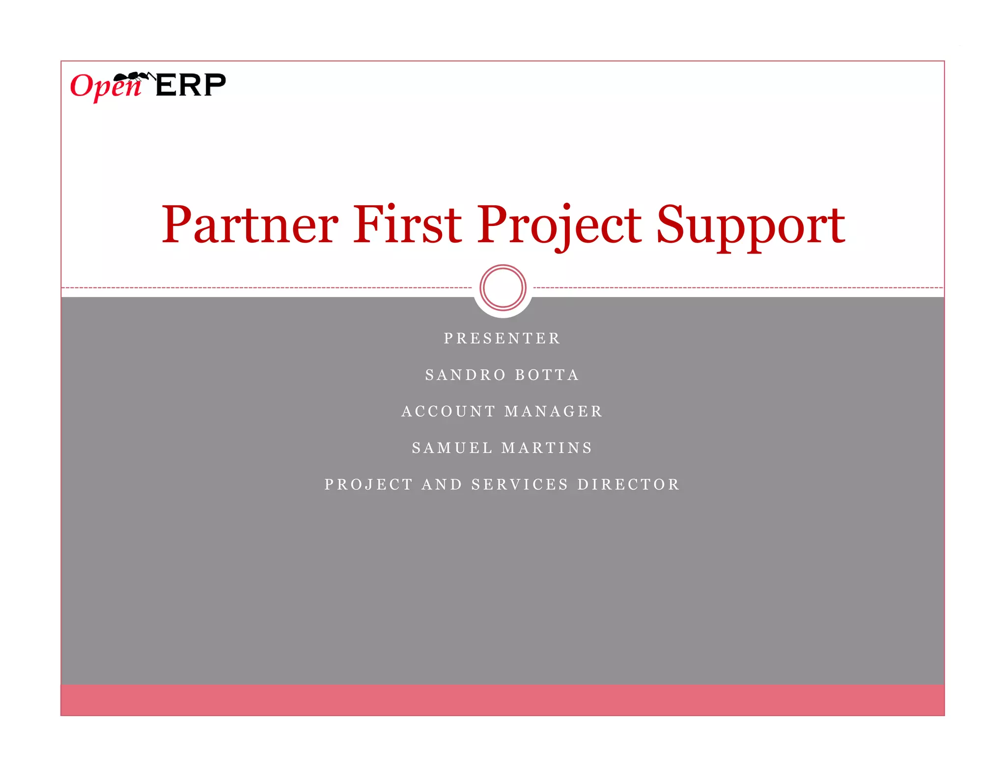 OpenERP- Partner First Project Support | PDF