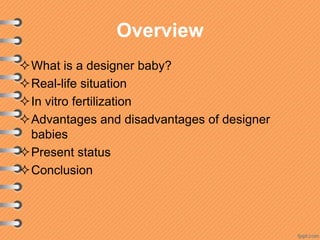 designer babies | PPT