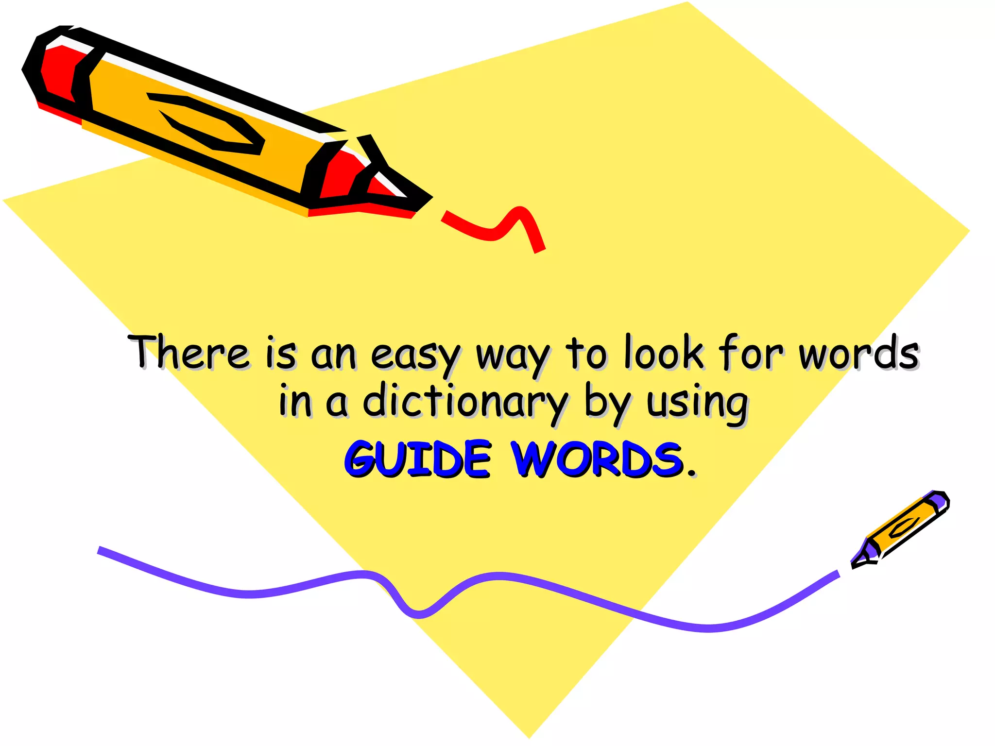 3rd Dictionary & Guide Words | PPT