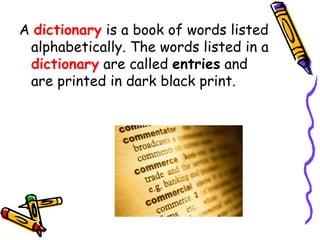 3rd Dictionary & Guide Words | PPT