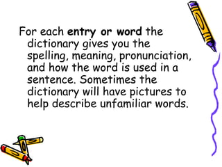 3rd Dictionary & Guide Words | PPT