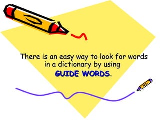3rd Dictionary & Guide Words | PPT