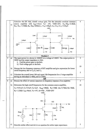 3rd semester EC VTU CBCS 2017 Scheme Model question papers | PDF