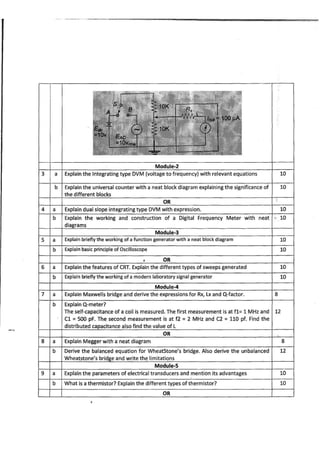 3rd semester EC VTU CBCS 2017 Scheme Model question papers | PDF