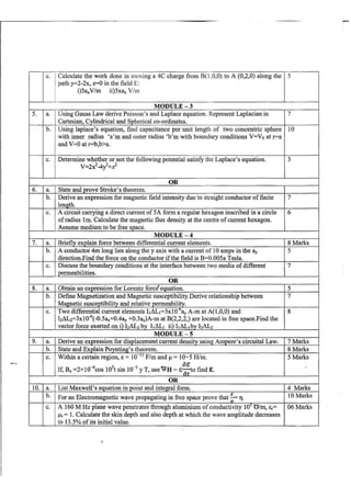 3rd semester EC VTU CBCS 2017 Scheme Model question papers | PDF