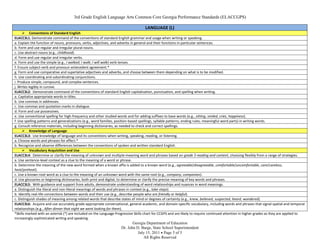 3rd grade CCGPS: ELA | PDF