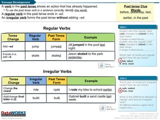 3rd ela l_1.0d_form_use_reg_irreg_verbs_dw_ccss | PPT