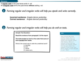3rd ela l_1.0d_form_use_reg_irreg_verbs_dw_ccss | PPT
