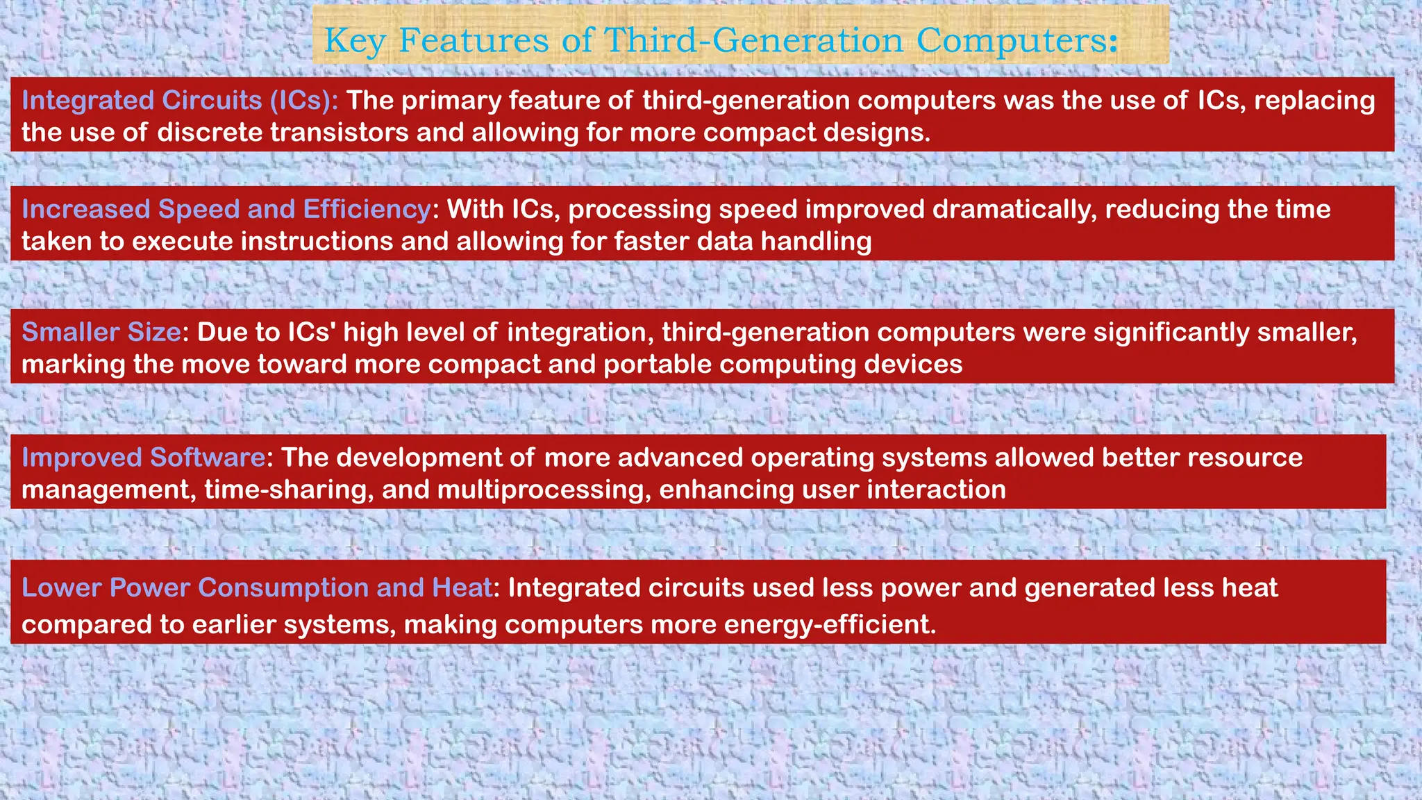 3rd GENERATION of computer ............. | PPTX | Computing | Technology & Computing
