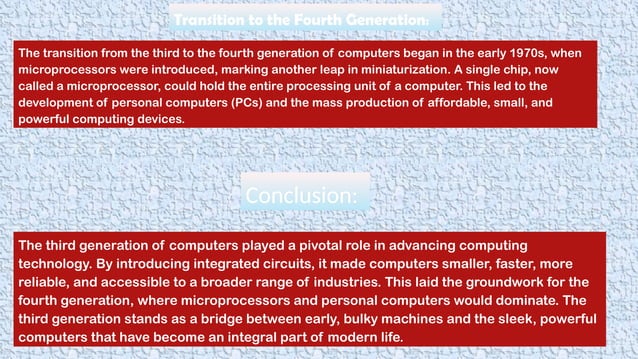 3rd GENERATION of computer ............. | PPTX | Computing ...