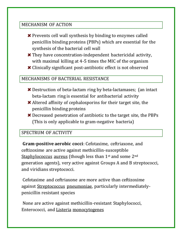 3rd generation cephalosporins | DOCX | Infectious Diseases | Diseases ...