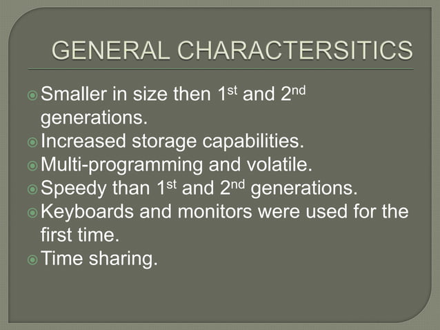3 rd generation of computers | PPT