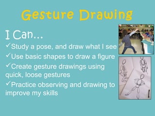 3rd gesture drawing lesson | PPT